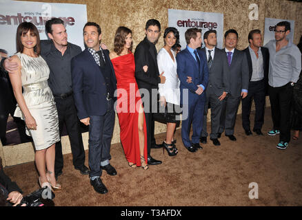 Actors Perrey Reeves, Adrian Grenier and Rex Lee at the launch of the ...