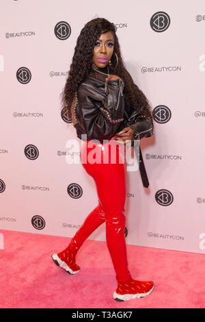 Moe Money attends Beautycon Festival - Day 2 at Jacob Javits Center in ...