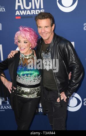 Dennis Quaid, Tanya Tucker at the 54th Academy of Country Music Awards ...