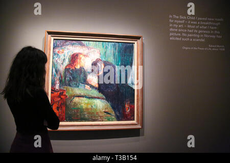Edvard Munch - Death and the Child Stock Photo: 265069403 - Alamy