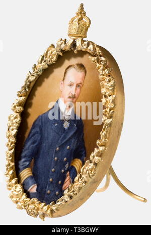 Frigate Captain Peter Strasser, a portrait miniature of the F.d.L ...