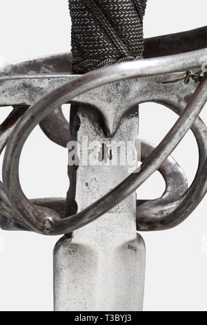 A heavy smallsword, Solingen, circa 1600 Massive double-edged blade ...