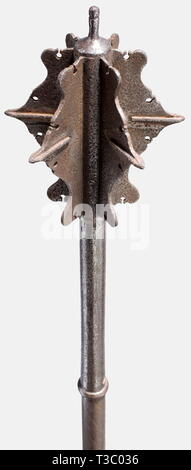 A mace, German or Italian, 2nd half of the 18th century. Large striking ...