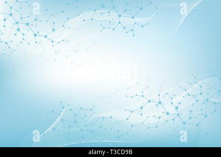 Structure molecule and communication background Stock Vector Image ...