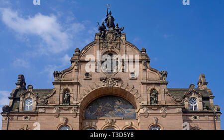 Opera house and state theatre, art nouveau style, Nuremberg, Franconia ...
