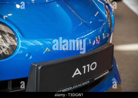 blue Renault Alpine A110 Stock Photo - Alamy