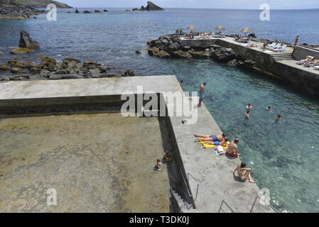 Carapacho spa in Graciosa Island in the Azores, Portugal Stock Photo ...