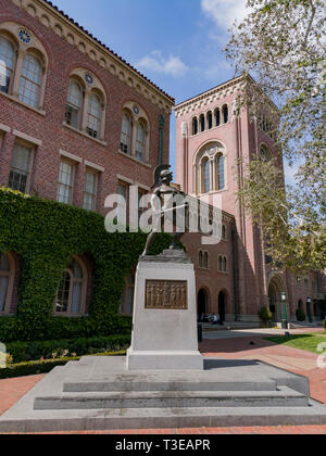 USC statue of Tommy Trojan on campus of University of Southern ...