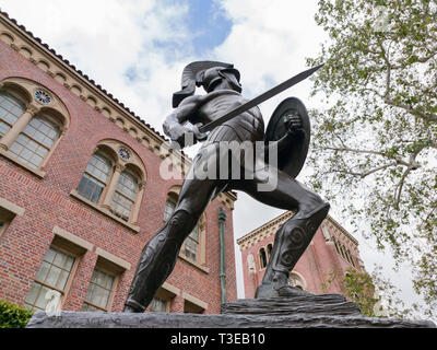 USC statue of Tommy Trojan on campus of University of Southern ...