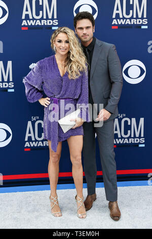 Kasi Williams and Chuck Wicks attend the 54th annual Academy of Country ...