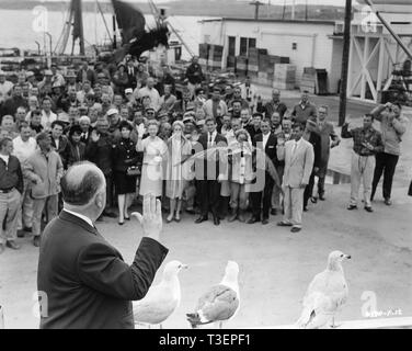 ROD TAYLOR TIPPI HEDREN and JESSICA TANDY in THE BIRDS 1963 director ...