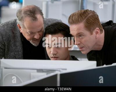 BILLIONS, from left: Daniel K. Isaac, Dhruv Maheshwari, Louis Cancelmi ...