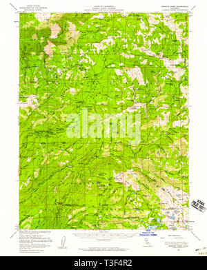 Granite Chief map Stock Photo - Alamy