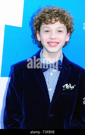 Tucker Meek attends the premiere of 'Little' at the Regency Village ...