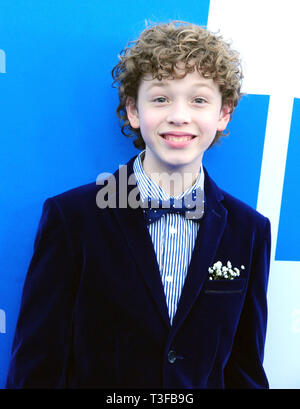 Tucker Meek attends the premiere of 'Little' at the Regency Village ...