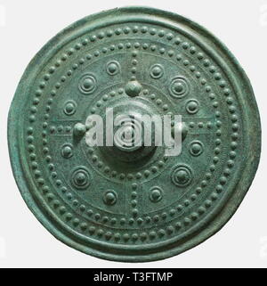 Bronze shield boss 7th century B.C. Etruscan These small discs ...