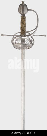 A swept-hilt rapier of Pappenheim type, Germany, circa 1630 Slender ...