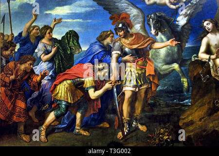 Pierre Mignard 1679 Perseus and Andromeda 1679 France The Stock Photo ...