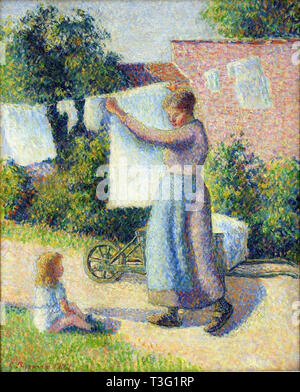Camille Pissarro (1830 1903) femme aux champs 1882 Stock Photo - Alamy