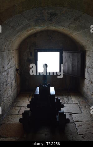 Interior Defensive Battlement Tower Belem Emblematic Defensive Medieval ...