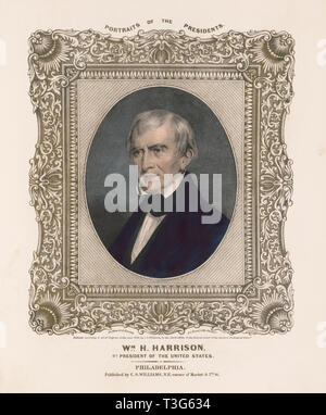 William Henry Harrison, 9th President of the United States Stock Photo ...