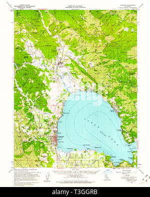 Lakeport, California, map 1958, 1:62500, United States of America by ...