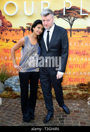 Konnie Huq and Charlie Brooker arriving at the RTS Programme Awards ...