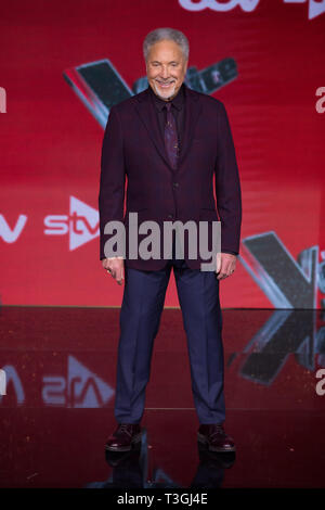 Tom Jones at The Voice UK Final photocall, Elstree Studios, Borehamwood ...