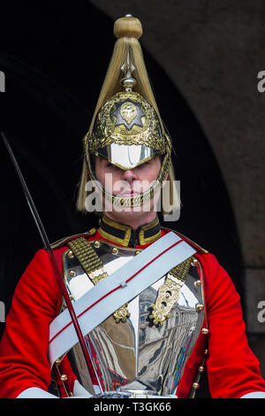 Household Cavalry traditional breastplate uniform Stock Photo - Alamy