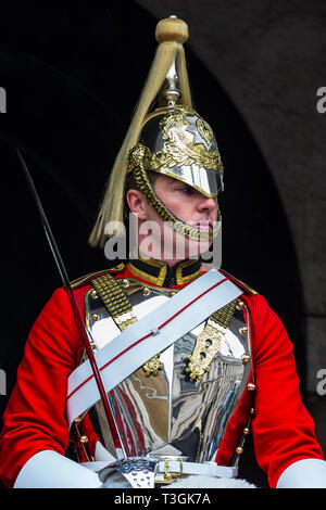Household Cavalry traditional breastplate uniform Stock Photo - Alamy