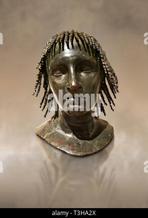 Statues in square in herculaneum Stock Photo - Alamy