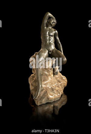 Roman bronze sculpture of Hermes from the rectangular peristyle of the ...