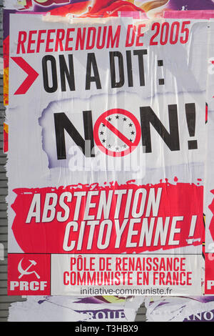 Left wing Political poster, Lyon, France Stock Photo - Alamy