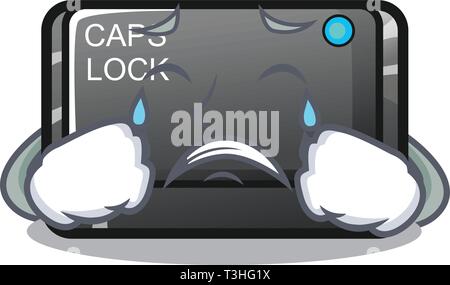 Crying N button attached to mascot keyboard Stock Vector Image & Art ...