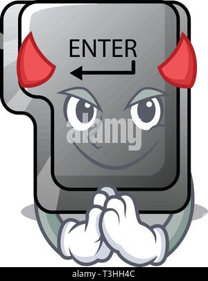 Angry button enter isolated in the cartoon Stock Vector Image & Art - Alamy