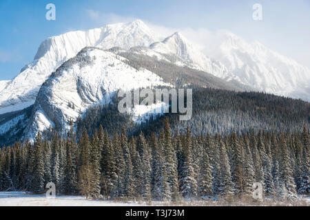 Roche a Perdrix mountain in Jasper Alberta Stock Photo - Alamy