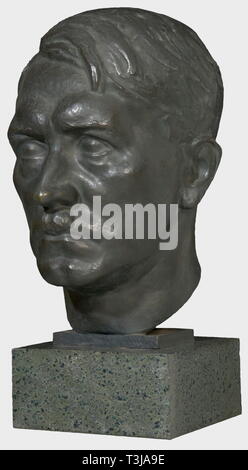 ADOLF HITLER Bronze Bust Sculpture portrait bust of Adolf Hitler ...
