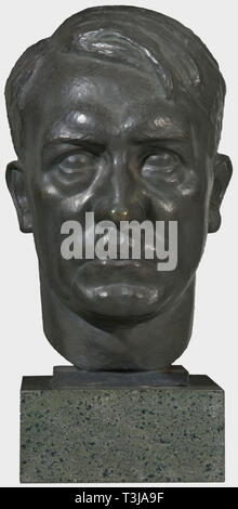 ADOLF HITLER Bronze Bust Sculpture portrait bust of Adolf Hitler ...