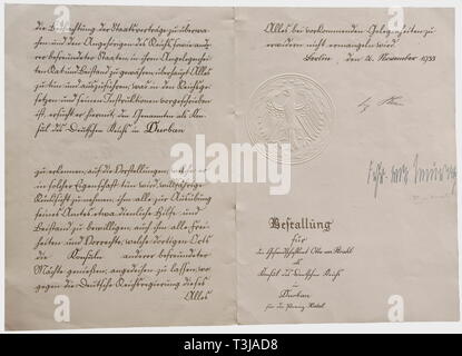 Konstantin Freiherr von Neurath and Adolf Hitler Stock Photo - Alamy