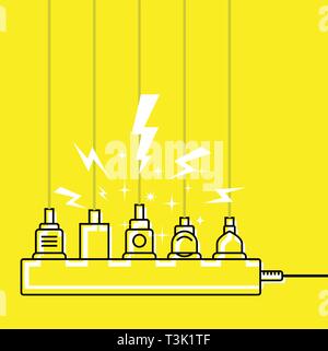 Electric plug isolated Stock Vector Image & Art - Alamy