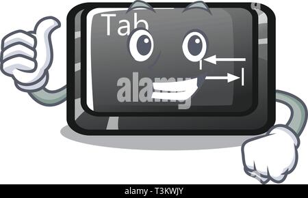 Okay button tab in the shape cartoon Stock Vector Image & Art - Alamy