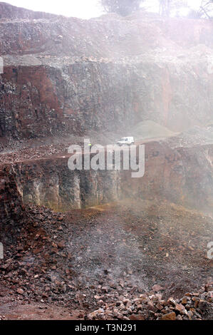 Hanson Aggregates working Limestone Quarry, Greenhow Hill, Pateley ...
