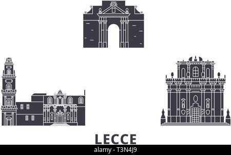 Italy, Lecce. City skyline, architecture, buildings, streets ...