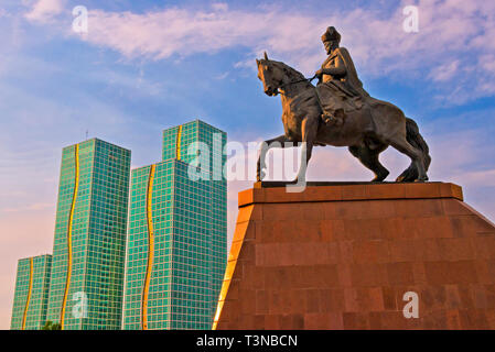 The Kursk Building on Ishim River, Astana, Kazakhstan Stock Photo ...