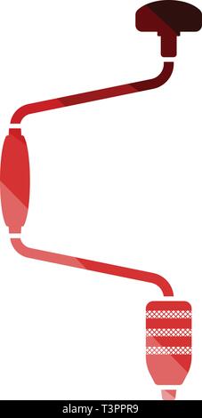 Auger icon. Flat color design. Vector illustration Stock Vector Image ...