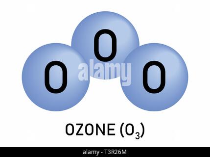 Ozone O3 Molecule Stock Photo - Alamy