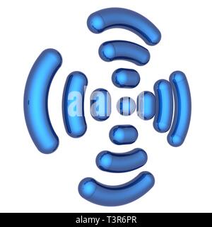Radio Frequency Identification symbol. 3d illustration Stock Photo - Alamy
