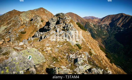 Otrhance mountain ridge, Klin and Bystra in Western Tatras mountains ...