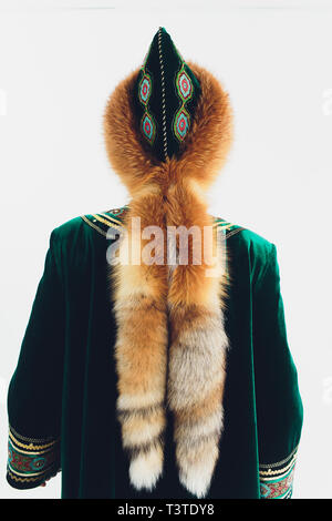 Tatar and Bashkir traditional clothing at the traditional house Stock ...