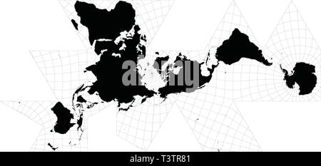 Dymaxion World map fuller projection Stock Vector Image & Art - Alamy